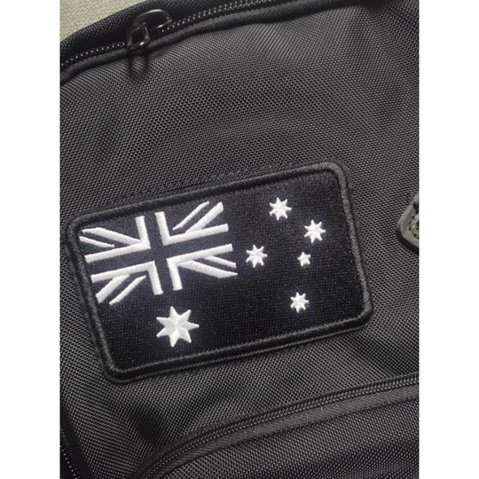 Australian Flag Black & White Velcro Patch – Oono